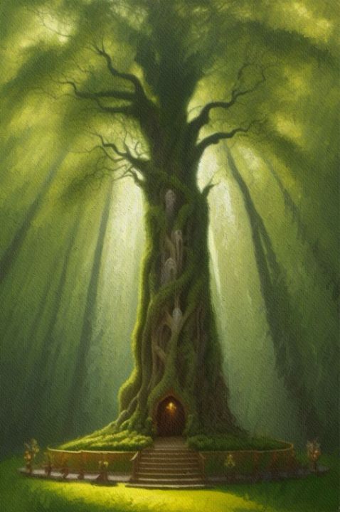 Holy Tree - Esoterica - Paintings & Prints, Religion, Philosophy ...