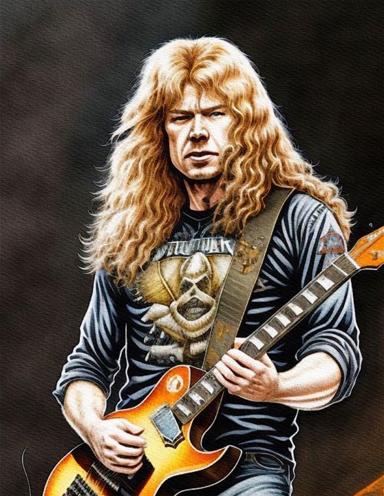Dave Mustaine, Music Star - Esoterica - Paintings & Prints, People ...