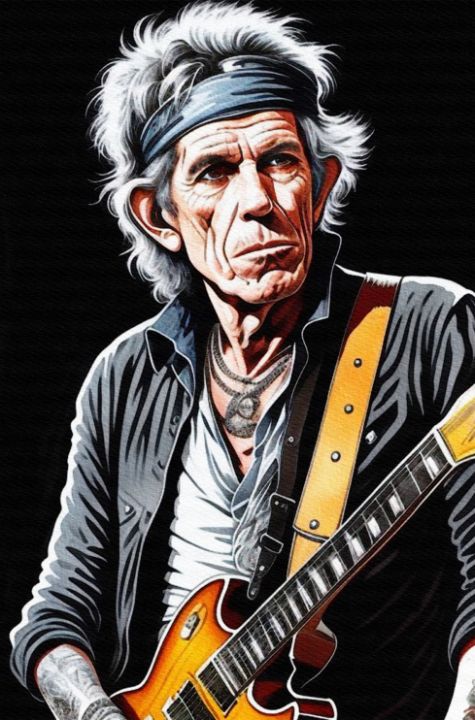 Keith Richards, Music Star - Esoterica - Paintings & Prints, People ...