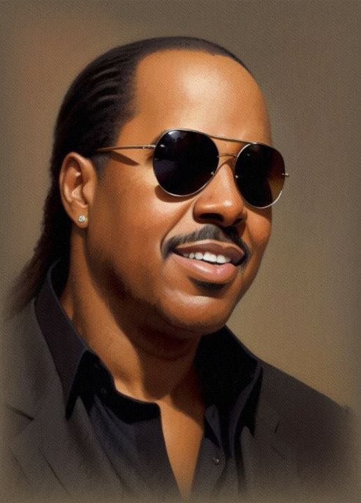 Stevie Wonder, Music Legend - Esoterica - Paintings & Prints, People ...