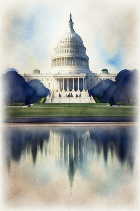 Capitol Building, Washington - Esoterica - Paintings & Prints ...