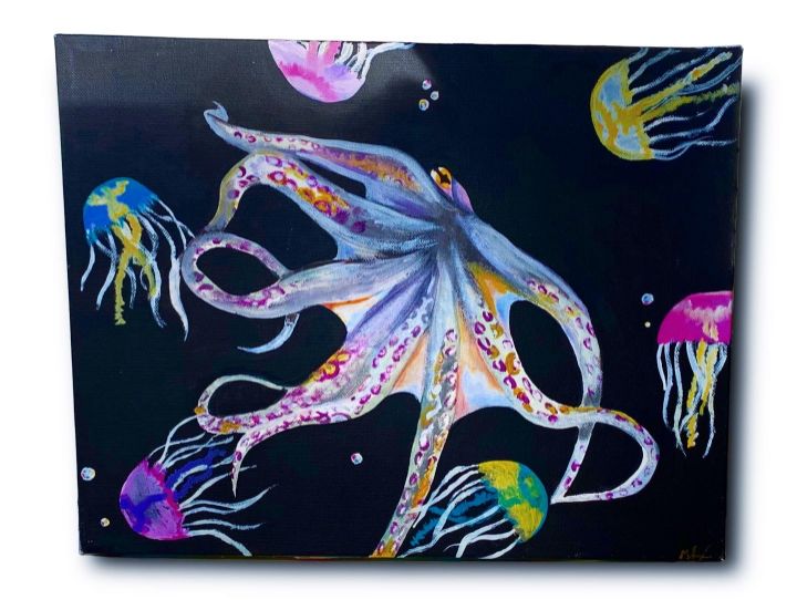 Deep Dive - Mali Art - Paintings & Prints, Animals, Birds, & Fish ...