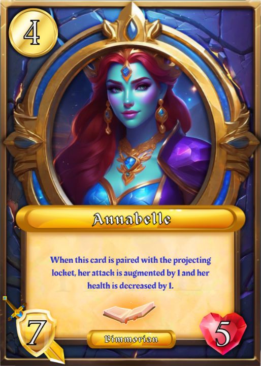 Annabelle - Trading Card - HALE - J.K. Noble - Digital Art & AI ...