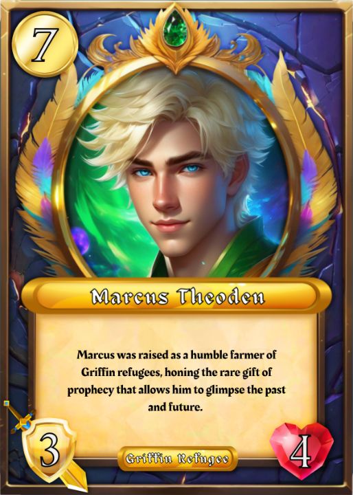 Marcus - Trading Card - HALE Series - J.K. Noble - Digital Art & AI ...