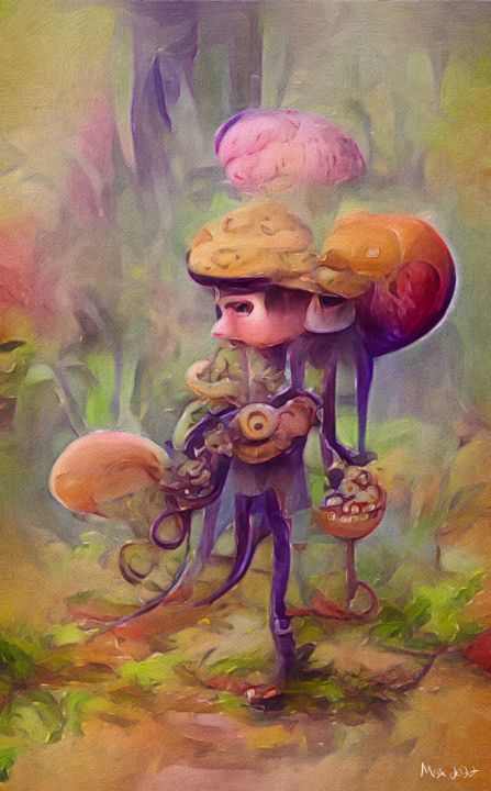 Mr. Fun Guy - Distorted View Imagery - Digital Art & AI, Abstract ...