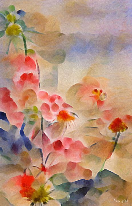 Japanese Garden - Distorted View Imagery - Digital Art, Flowers, Plants ...