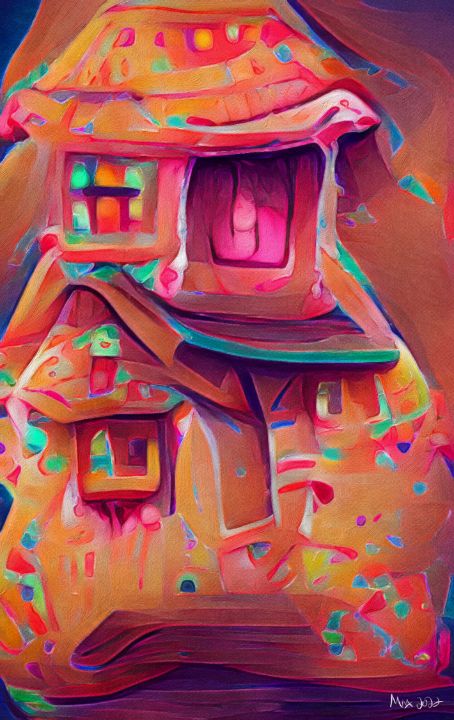 The Gingerbread House - Distorted View Imagery - Digital Art & AI ...