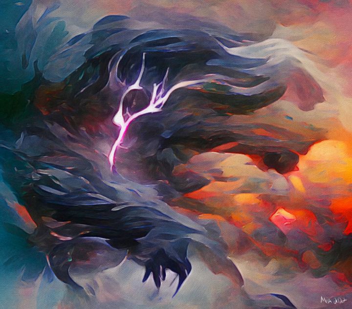 Thunder and Lightning - Distorted View Imagery - Digital Art & AI ...