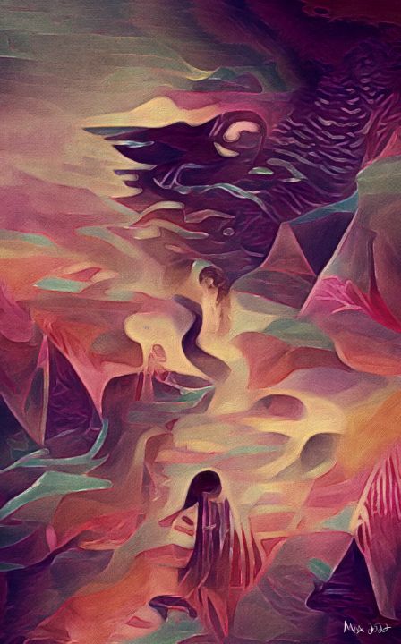 Trail of Fears - Distorted View Imagery - Digital Art & AI, Abstract ...