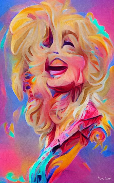Dolly Parton - Distorted View Imagery - Digital Art & AI, People ...