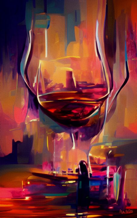 Whiskey and Wine - Distorted View Imagery - Digital Art & AI, Food ...