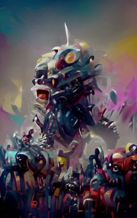 More Monster Robots - Distorted View Imagery - Digital Art & AI ...