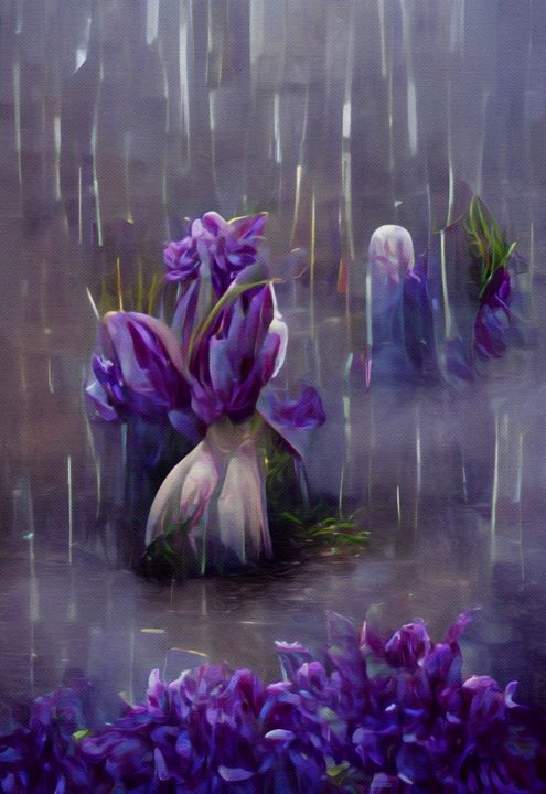More Hyacinths in the Rain - Distorted View Imagery - Digital Art & AI ...