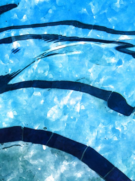 Blue - Distorted View Imagery - Digital Art, Sports & Hobbies, Swimming ...