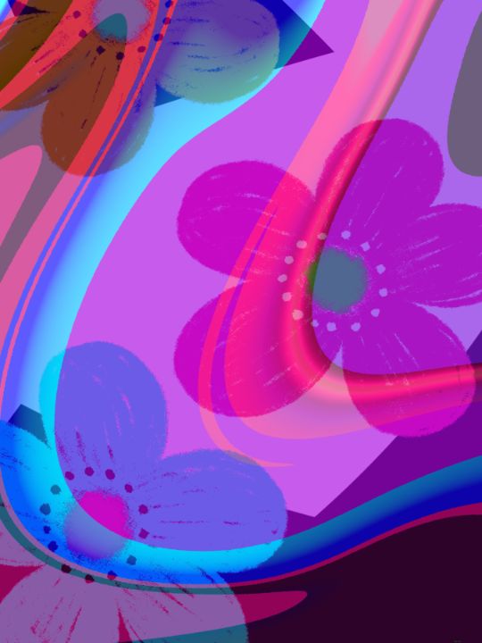 Flowers in the Park - Distorted View Imagery - Digital Art & AI ...