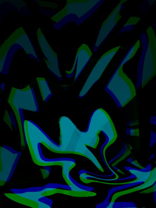 The Dark Night - Distorted View Imagery - Digital Art & AI, Abstract ...