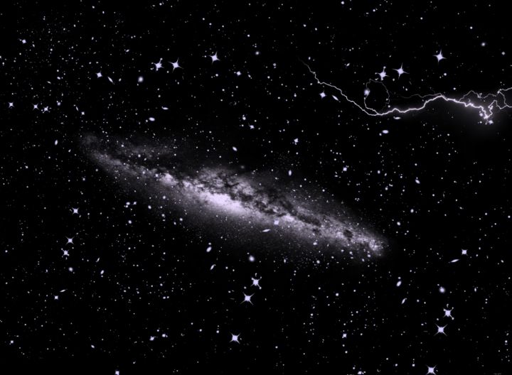 Milky Way Galaxy - Distorted View Imagery - Paintings & Prints ...