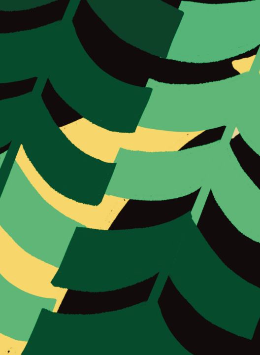 Through The Trees - Distorted View Imagery - Digital Art & AI, Abstract ...