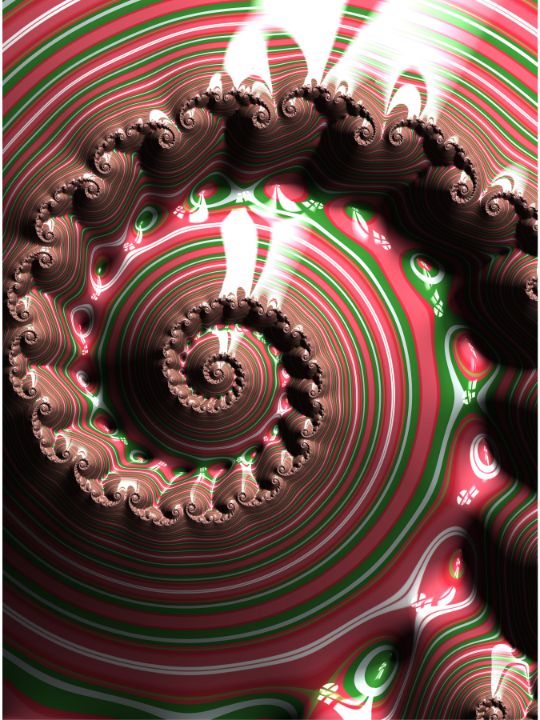 Chocolate Candy Cane Swirl - Distorted View Imagery - Digital Art ...