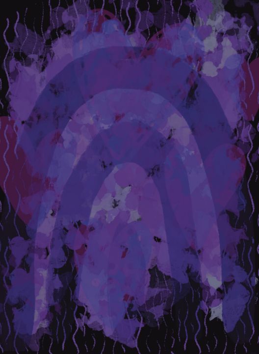 Purple Art #1 - Distorted View Imagery - Digital Art & AI, Abstract ...