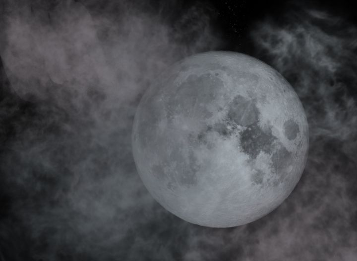 Full Moon at Midnight - Distorted View Imagery - Digital Art & AI ...