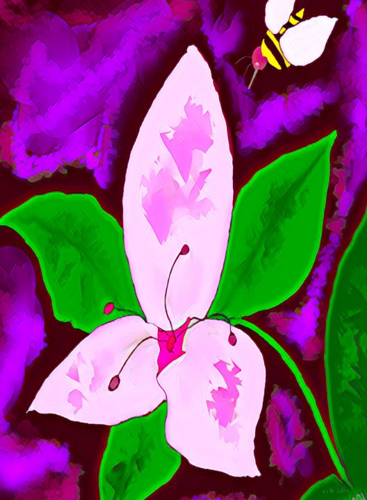 Humming Bee - Distorted View Imagery - Digital Art, Flowers, Plants ...