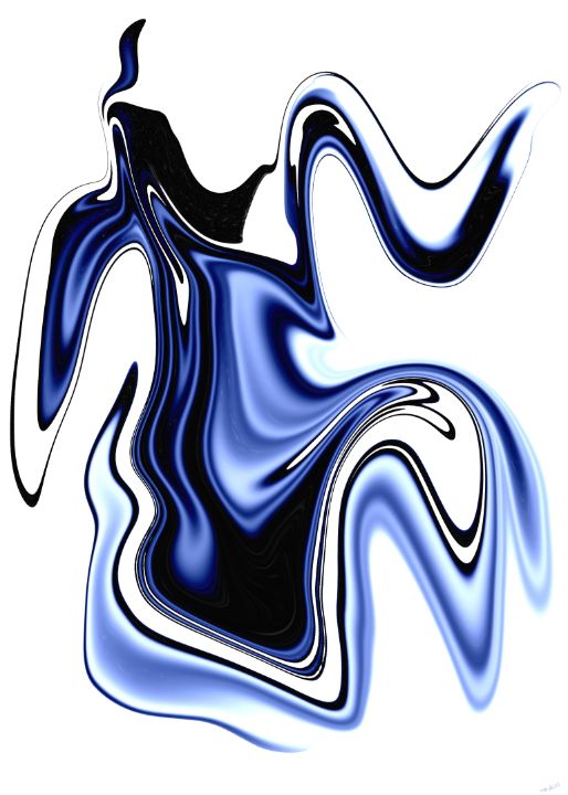 Blue Man - Distorted View Imagery - Digital Art & AI, Abstract ...