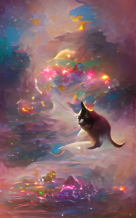 Magickal Cat - Distorted View Imagery - Digital Art, Animals, Birds ...