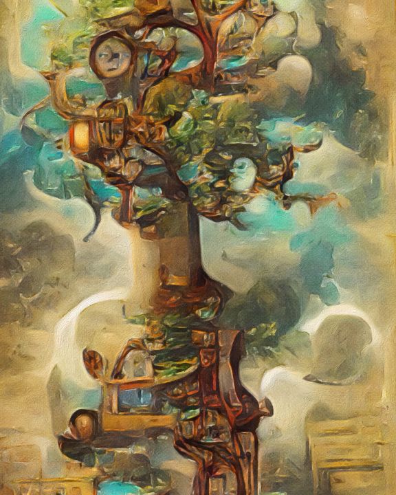 The Tree House - Distorted View Imagery - Digital Art & AI, Abstract ...