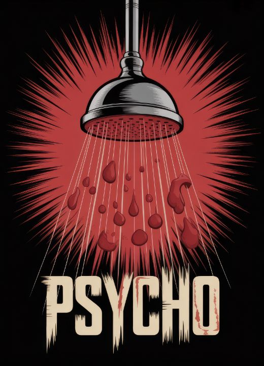 Psycho Minimalist Fan Art Poster - Enea Kelo - Paintings & Prints ...