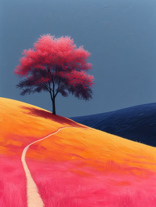 Lone Tree Surrealism - Enea Kelo - Digital Art & AI, Fantasy ...
