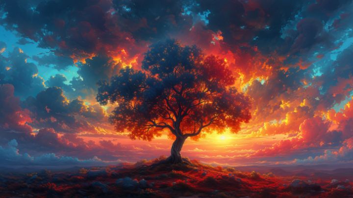 Lone Tree Surrealism - Enea Kelo - Digital Art & AI, Fantasy ...