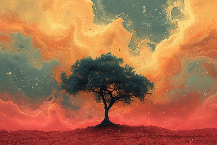 Lone Tree Surrealism - Enea Kelo - Digital Art & AI, Fantasy ...