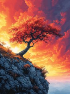 Lone Tree Surrealism - Enea Kelo - Digital Art & AI, Fantasy ...