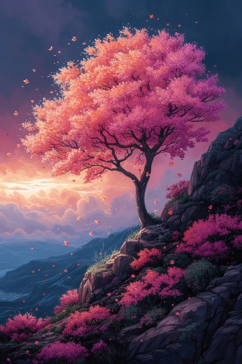 Lone Tree Surrealism - Enea Kelo - Digital Art & AI, Fantasy ...