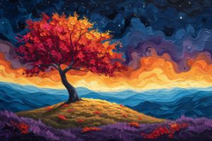 Lone Tree Surrealism - Enea Kelo - Digital Art & AI, Fantasy ...
