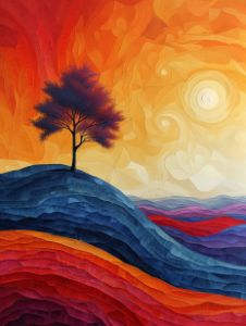 Lone Tree Surrealism - Enea Kelo - Digital Art & AI, Fantasy ...