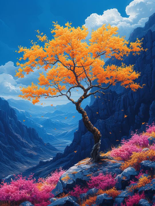 Lone Tree Surrealism - Enea Kelo - Digital Art & AI, Fantasy ...