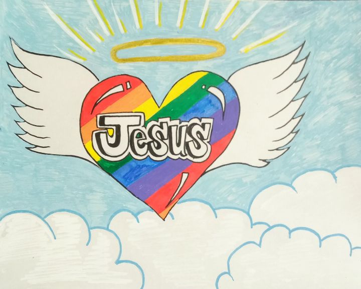 Jesus is Love - Faith, Hope, Create - Drawings & Illustration, Religion ...