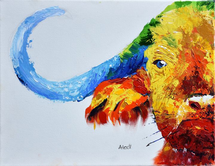 Ox - Alex H. Art - Paintings & Prints, Animals, Birds, & Fish, Buffalo ...