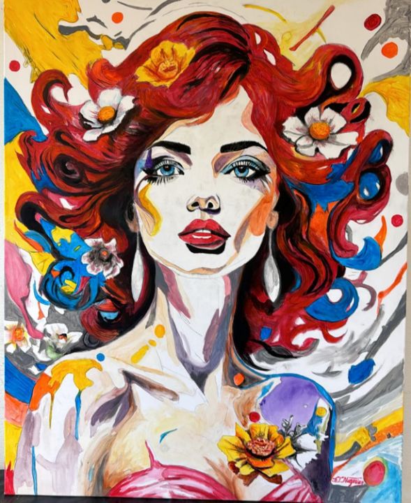 Popart style painting ICON BEAUTY - F.Edward Nazarian - Paintings ...