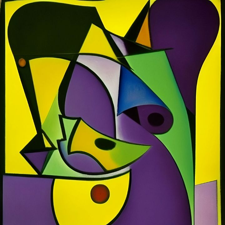 Cubist Tiger In The Jungle - thunderossa - Digital Art & AI, Abstract ...