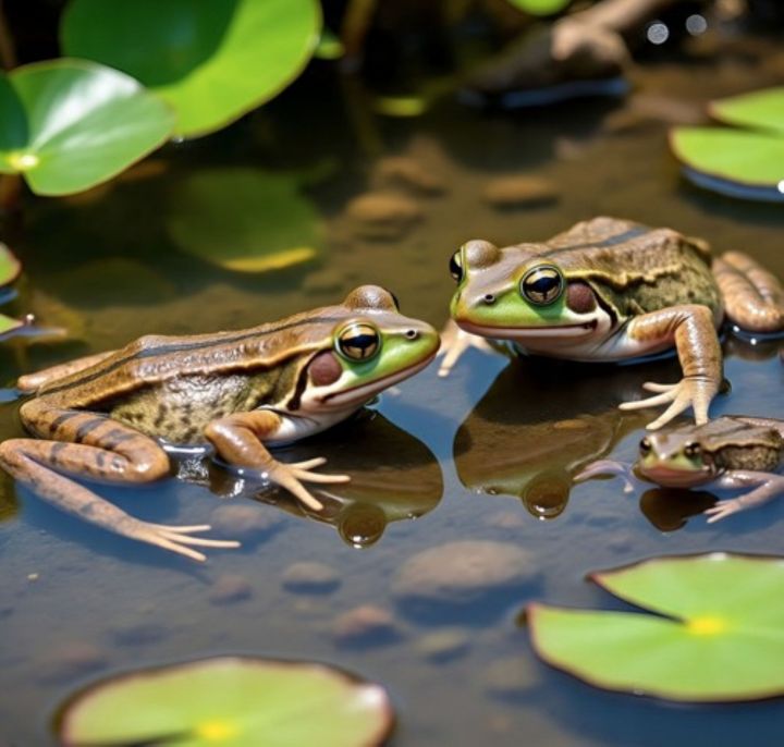 Pond Family Frogs – Illustration Art - Generic - Digital Art & AI ...