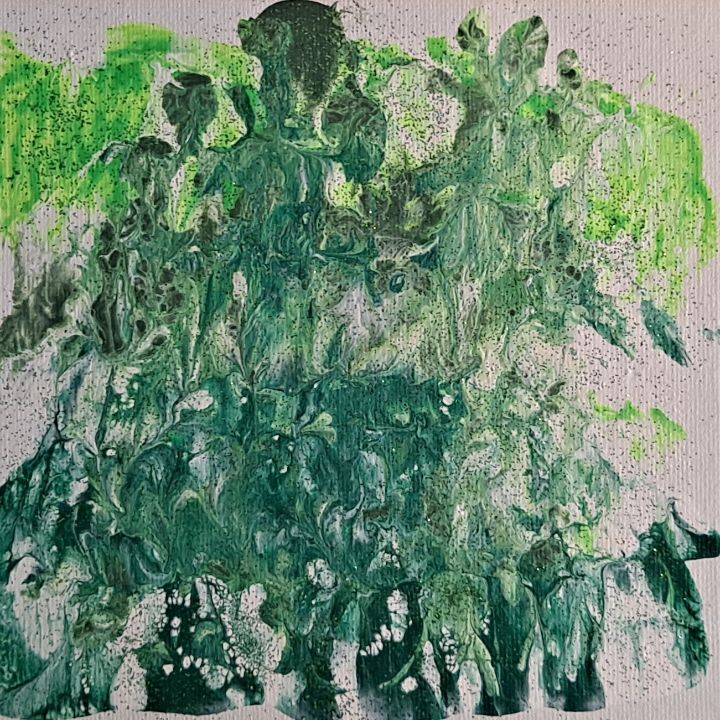 Spring Greens - Illuminating Art by Mary - Paintings & Prints, Abstract ...