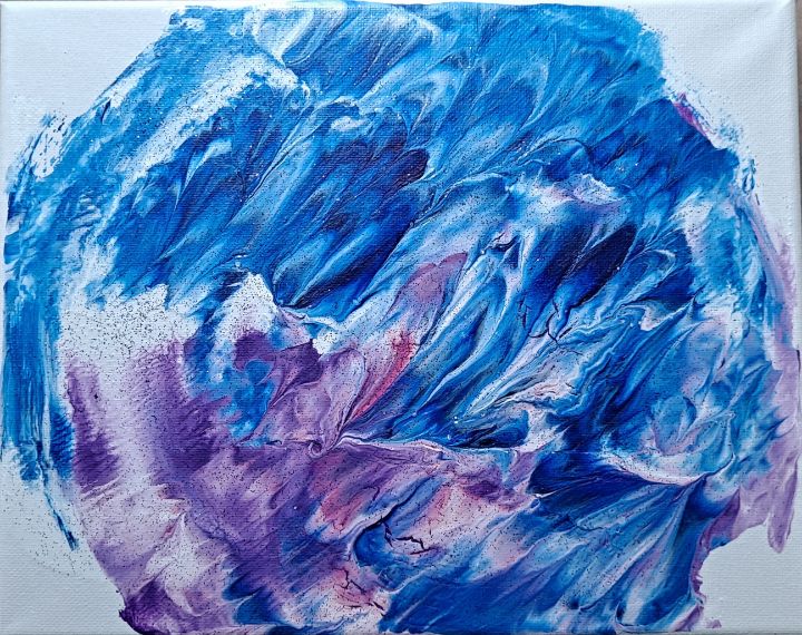 Blue Movement - Illuminating Art by Mary - Paintings & Prints, Abstract ...