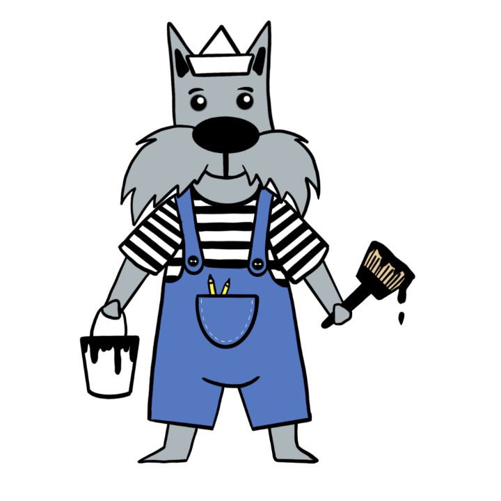 Dog Bobik - Art_Kushnirova - Digital Art & AI, Animals, Birds, & Fish ...