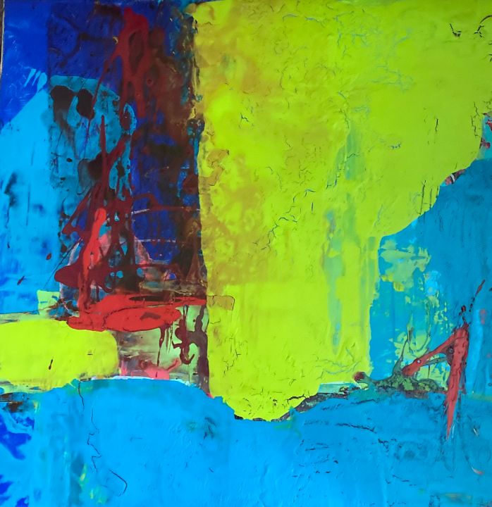 2025 Spellbound 12x12 canvas - Diane Leon - Paintings & Prints, Abstract, Color - ArtPal