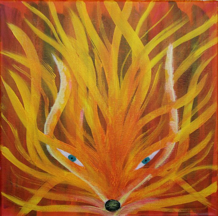 FireFox - The Grass Beneath My Feet - Paintings & Prints, Abstract ...