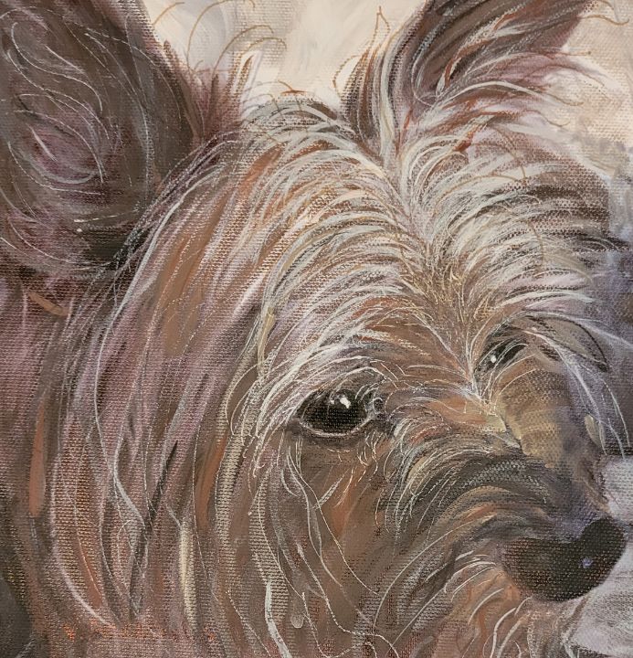 Tippy - Art Amendola abstract pets - Paintings & Prints, Animals, Birds ...