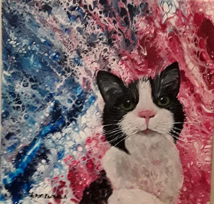Major Boots - Art Amendola abstract pets - Paintings & Prints, Animals ...